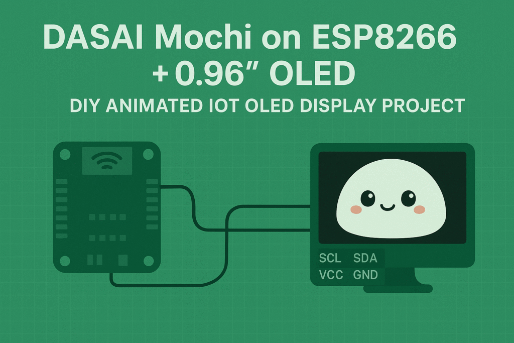 DASAI Mochi on ESP8266 + 0.96 OLED | The amazing fun DIY OLED Display ...